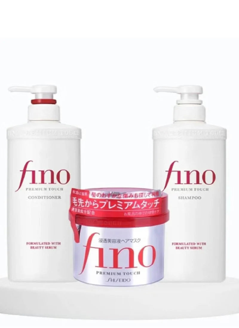 Complete Fino Haircare Set Hair Shampoo, Conditioner and Hair Mask ...